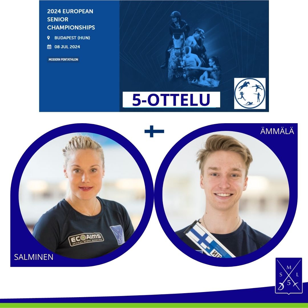 5-OTTELU: Salminen & Ämmälä kahdeksas nykyaikaisen 5-ottelun EM-pariviestissä